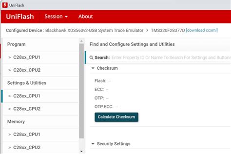 Tms320f28377d Checksum Of Firmware Integrity Check For Ti Driverlib