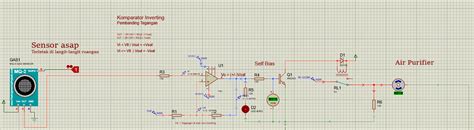 Aplikasi Rangkaian Komparator Inverting Voltage Reference Minus Sebagai