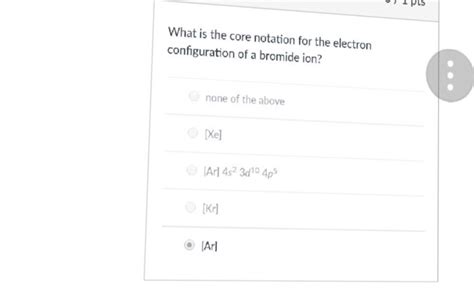 Solved What Is The Core Notation For The Electron