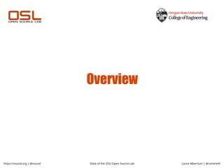 State Of The OSU Open Source Lab PPT