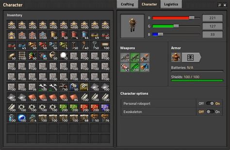 Friday Facts 338 The Real Character Gui R Factorio