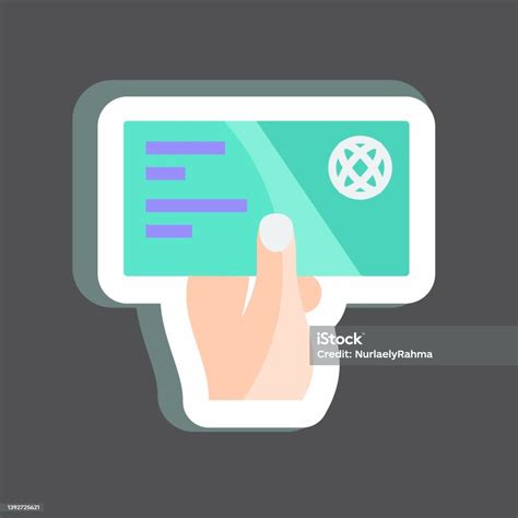 스티커 들고 명함 손 동작 기호에 적합합니다 편집 가능한 간단한 디자인 디자인 템플릿 벡터 간단한 기호 그림 가계에 대한 스톡 벡터 아트 및 기타 이미지 Istock