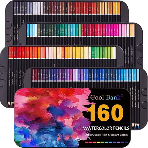 Arteza Professional Vibrant Colored Pencils Assorted Colors Set For