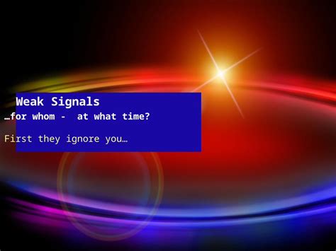Ppt Weak Signals Dokumentips