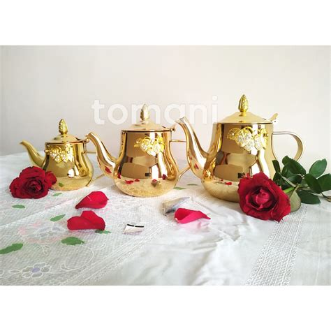 Jual Tomani Set Teko Emas Cantik Shopee Indonesia