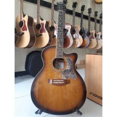 Jual Gitar Akustik Marthin And Co Top Meranti High Custom Shopee Indonesia