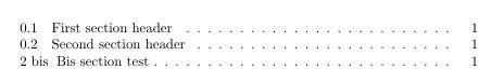 Table Of Contents Alignment Of TOC With Exotic Numbering TeX