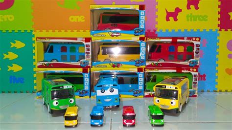 UNBOXING MAINAN BUS TAYO Biru LANI Kuning ROGI Hijau GANI Merah 88