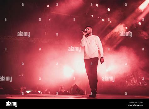 The Danish Rapper Sivas Stylized S Vas Performs A Live Concert At The Danish Music Festival