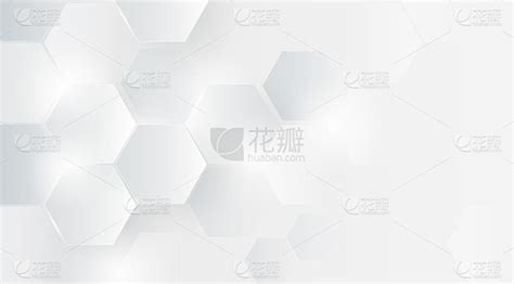 抽象的六边形重叠灰白色设计背景。几何形状技术概念。简约和现代的设计。为文本留出空间。适合封面，海报，