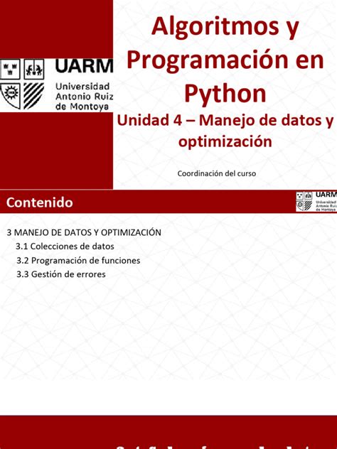 04 01 Algprog Manejo De Datos Y Optimización Pdf Cola Tipo De