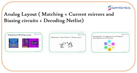 Analog Layout Matching Current Mirrors And Biasing Circuits Decoding Netlist