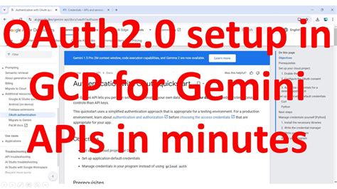 How To Setup OAuth2 0 Authentication For Google GCP Account Obtain