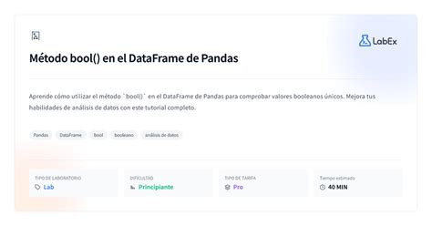 Dataframe De Pandas Exploración De Valores Booleanos Labex