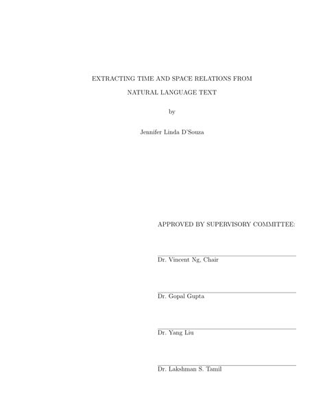 Pdf Extracting Time And Space Relations From Natural Language Text