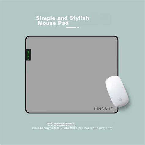 Mouse Pad Lingshe G203 Gris Claro