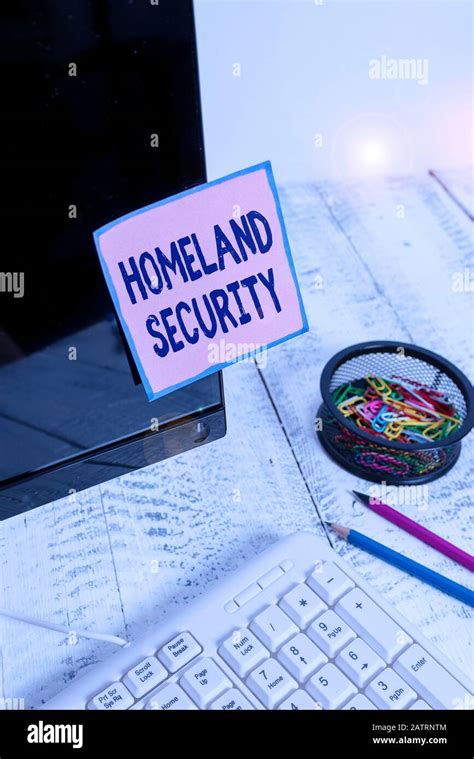Handwriting Text Homeland Security Conceptual Photo Federal Agency
