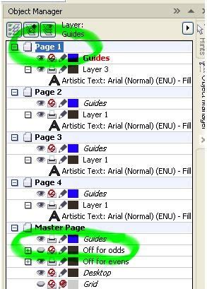 Master Page Not Visible In Object Manager CorelDRAW Graphics Suite X CorelDRAW Graphics