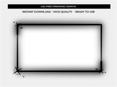 Black Animated Webcam Overlay Stream Overlay Facecam Border