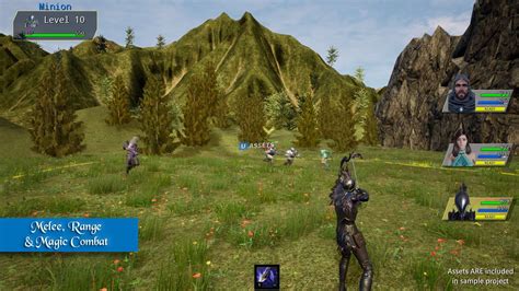 Action jRPG Template UNITYHUB PRO бесплатные ассеты для Unity и