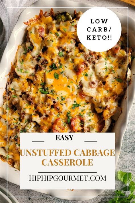 Low Carb Keto Cabbage Casserole Recipe
