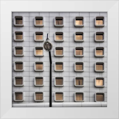 Claes Gilbert 12x12 White Modern Wood Framed Museum Art Print Titled