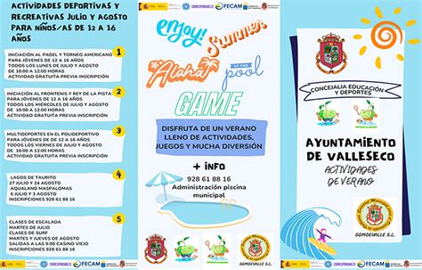 Valleseco lanza un verano refréscate de actividades