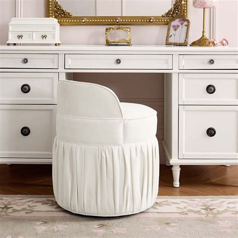 Leona Vanity Stool Pottery Barn Teen