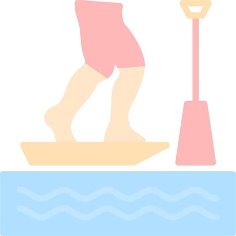 Standup Paddleboarding Vector Icon Design 16454701 Vector Art At Vecteezy