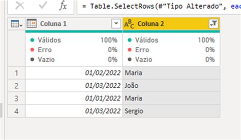 Filtrar Linhas Power Query e Linguagem M Fórum da Comunidade Xperiun