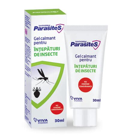 Gel Calmante Para Picaduras De Insectos Parasitos Santaderm 30 Ml