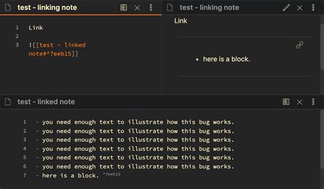 Block References Dont Work With Nested Code Block Bug Graveyard