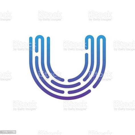 문자 U 현대 로고 디자인 알파벳에 대한 스톡 벡터 아트 및 기타 이미지 알파벳 개념 광고 Istock