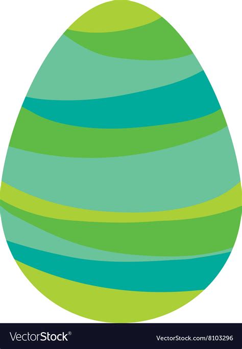 Color Easter Egg Cartoon Spring Decoration Vector Image