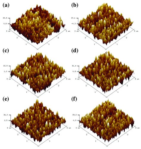 Afm Three Dimensional Morphologies Of The As Deposited Films Annealed Download Scientific