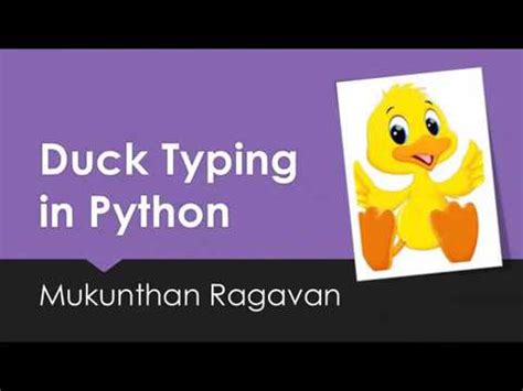 Duck Typing in Python - YouTube