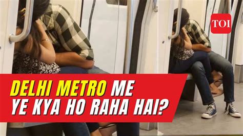 Couple Kissing In Delhi Metro Again DMRC Warning Seems To Have No