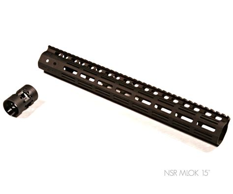 Noveske Nsr Noveske Skinny Rail Rail M Lok 15″ Handguard Black 05001044 Black Wolf Supply