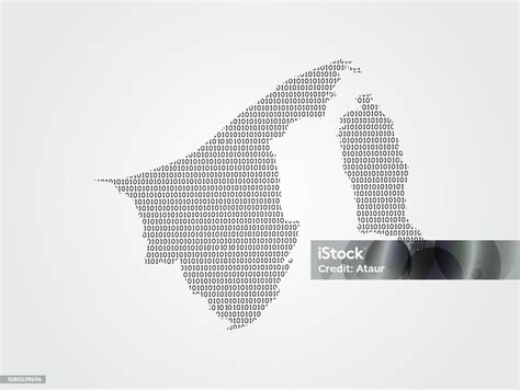 디지털 국가 의미와 기술 밝은 배경에 이진수 또는 숫자를 사용 하는 브루나이 벡터 지도 일러스트 레이 션 0명에 대한 스톡 벡터