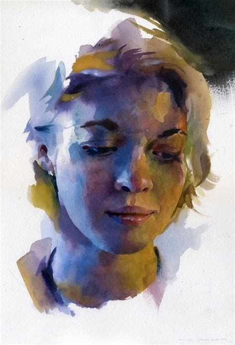 Watercolour Portrait by Stan Miller Создание портретов Акварельные