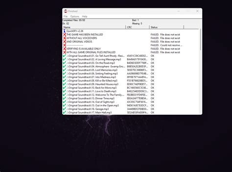 I Have 1 Bad File And 5 Missing How Do You Fix This R CrackSupport