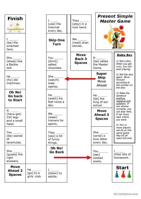 Past Simple Board Game Worksheets Esl Design Talk