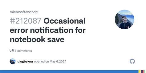 Occasional Error Notification For Notebook Save · Issue 212087