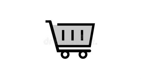 modern shopping cart animated icon ecommerce and online shop design