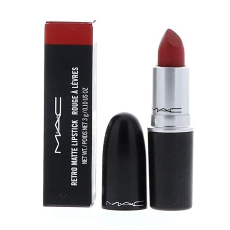 Mac Cosmetics Makeup Nib Mac 77 Ruby Woo Retro Matte Lipstick Rouge A Levres 3g Full Size