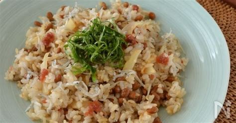 納豆とセロリの梅じゃこチャーハン レシピサイトnadia
