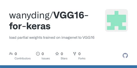 Github Wanydingvgg16 For Keras Load Partial Weights Trained On
