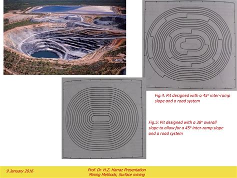 Surface Mining Planning And Design Of Open Pit Mining Ppt