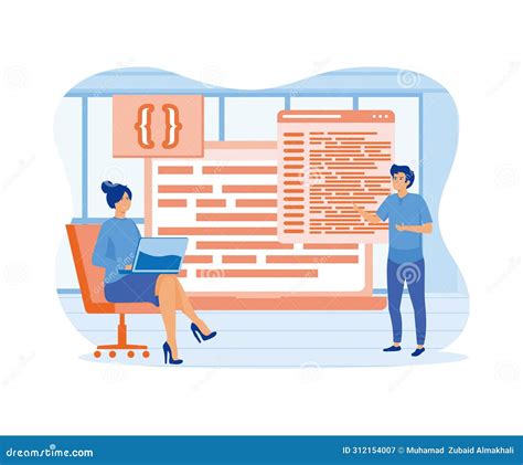 Developers And Devops Technical Support Teams Working Together To
