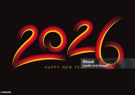 크리에이티브 넘버 2026 디자인 벡터 2026 년 새해 축하 타이포그래피 텍스트 2026 글꼴 문자 레터링 휴일 커버 캘린더